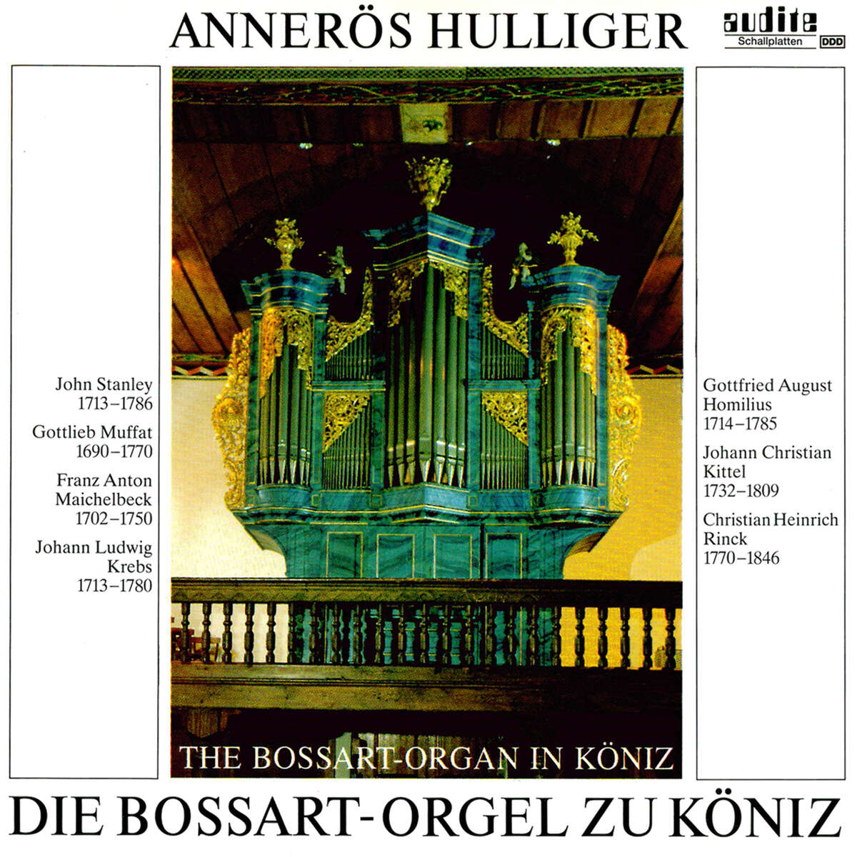 Die Bossart-Orgel zu Köniz - Annerös Hulliger - audite